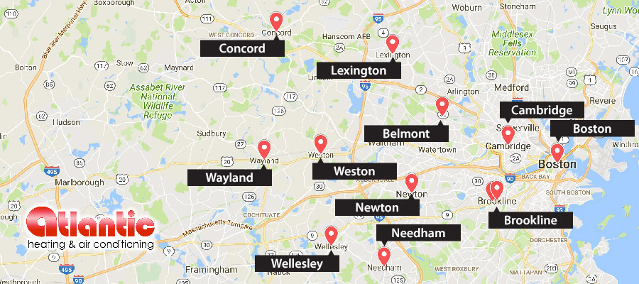 Atlantic Heating & Air Conditioning - Service Area